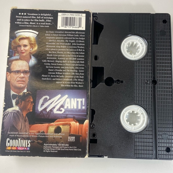 vhs movie | Media | Matinee Vhs 997 John Goodman Movie Comedy Universal ...